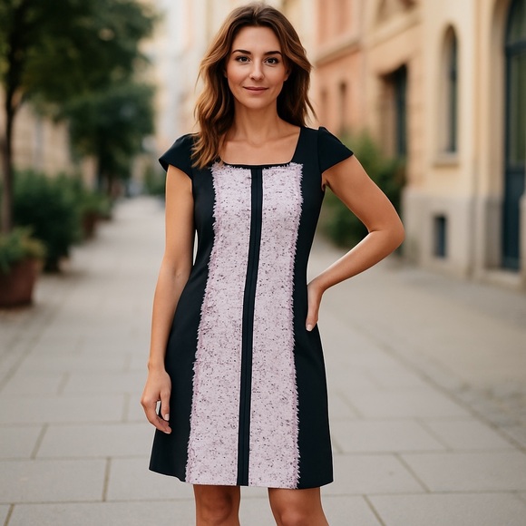 Teri Jon | Dresses | Rickie Freeman Teri Jon Elegant Black And Pink ...